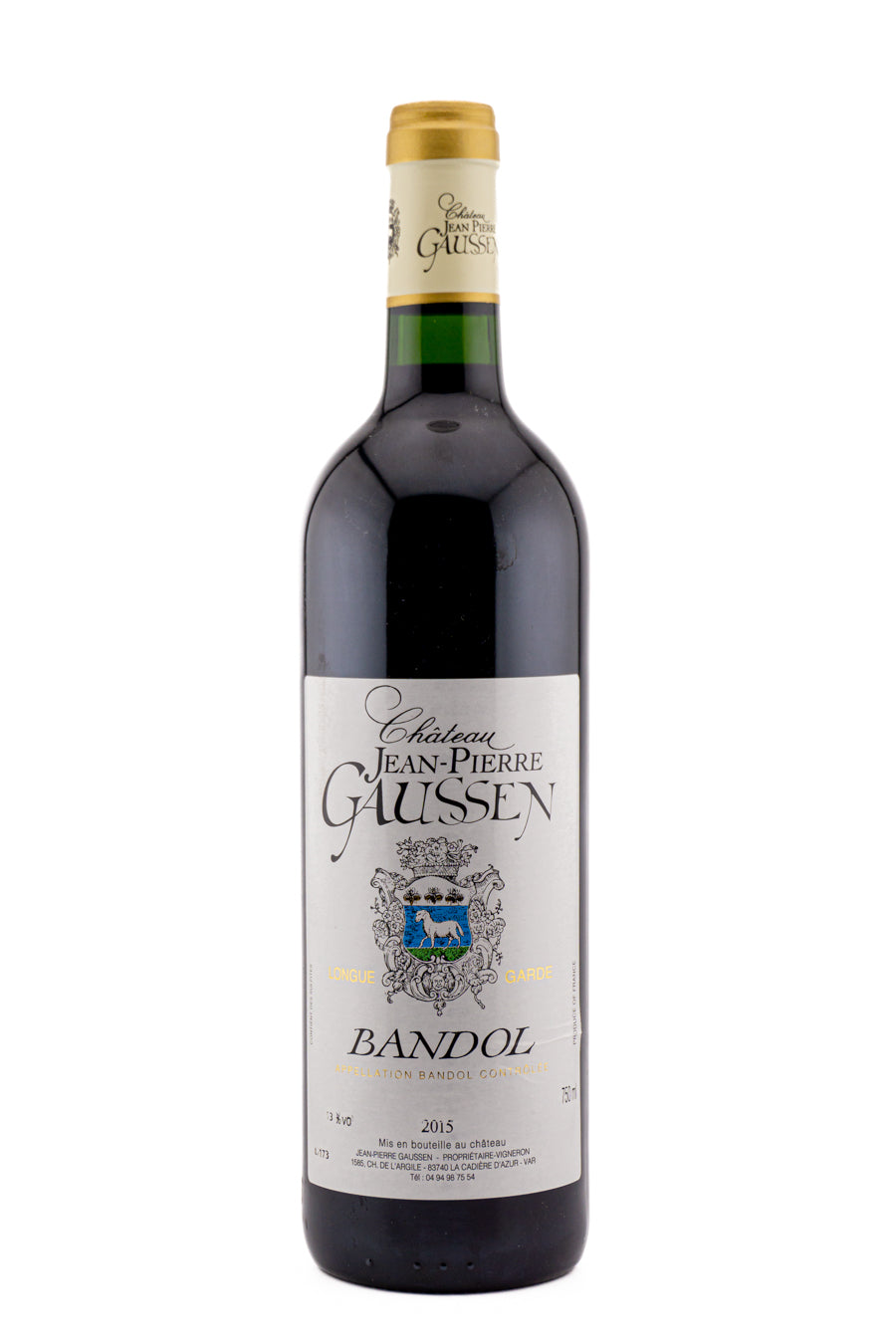 Chateau Jean Pierre Gaussen Bandol Rouge Longe Garde 2016 – Liner & Elsen