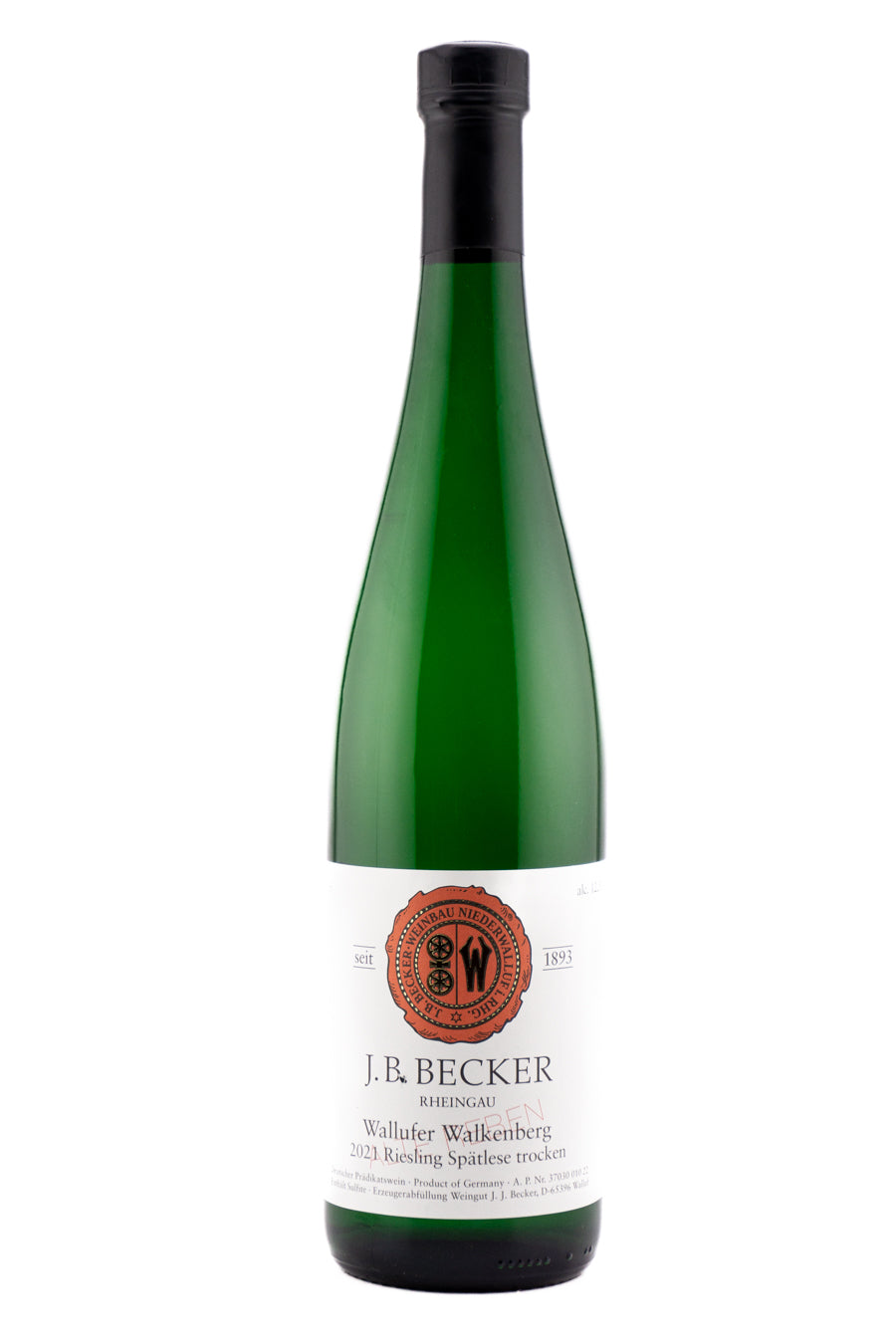 JB Becker Wallufer Walkenberg Riesling Spatlese Trocken Alte Reben 202 ...
